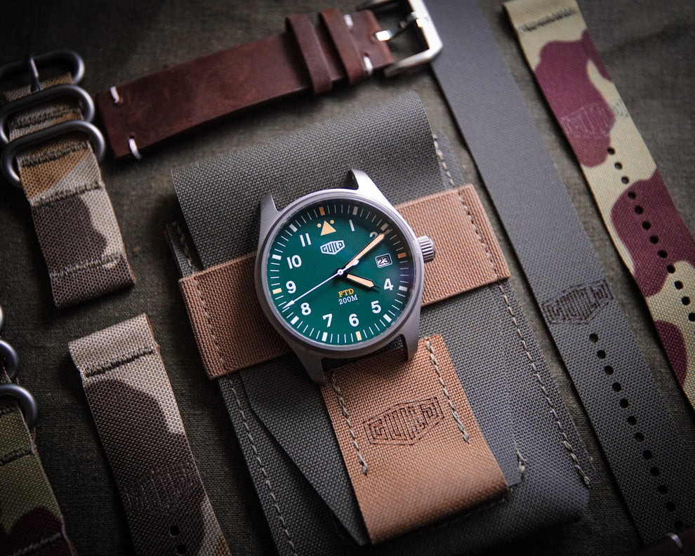 FTD - Titanium Pilot: Interceptor Green – Guild Timepieces