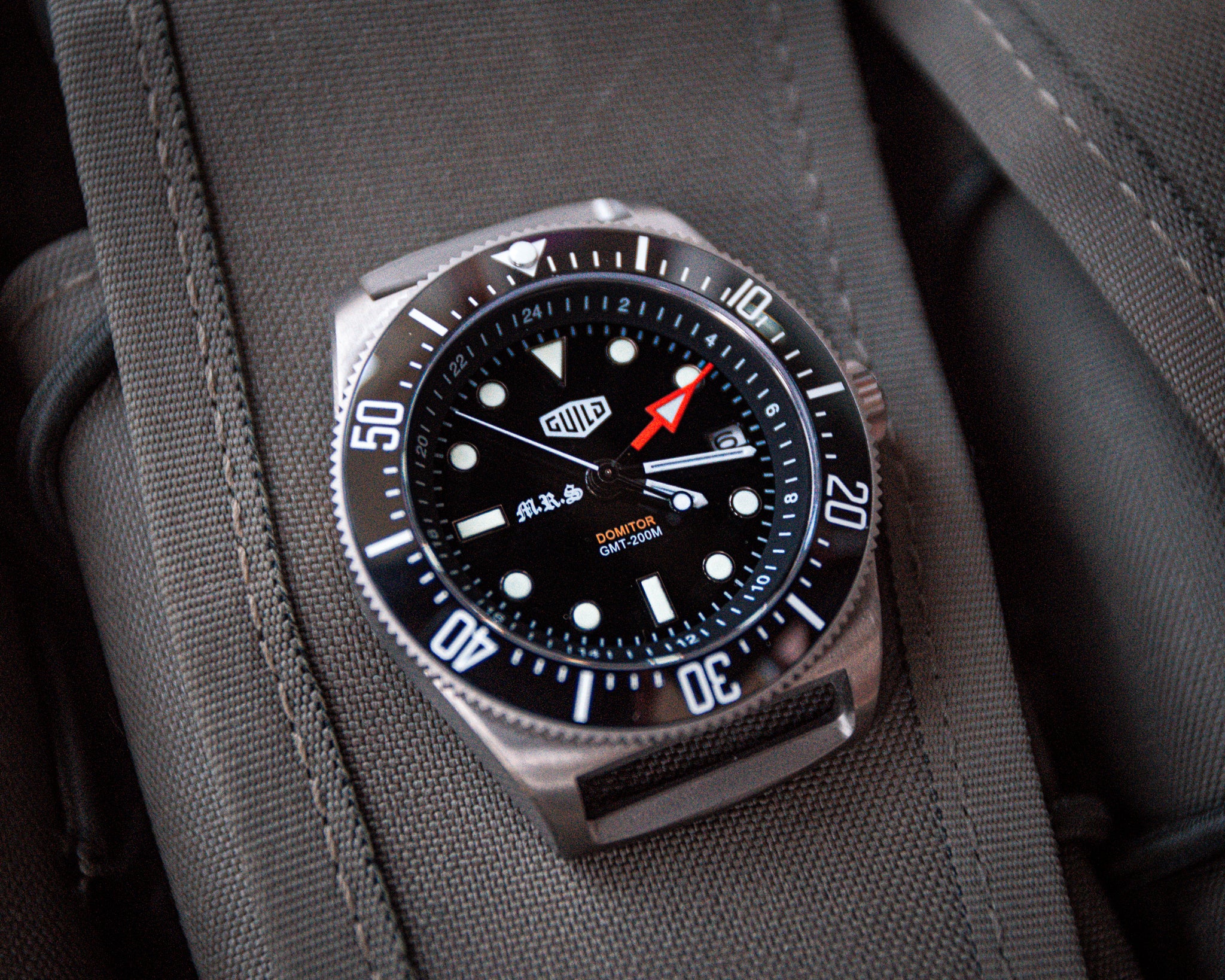 Mortars Run the Streets: Domitor - Titanium Fixed GMT – Guild Timepieces